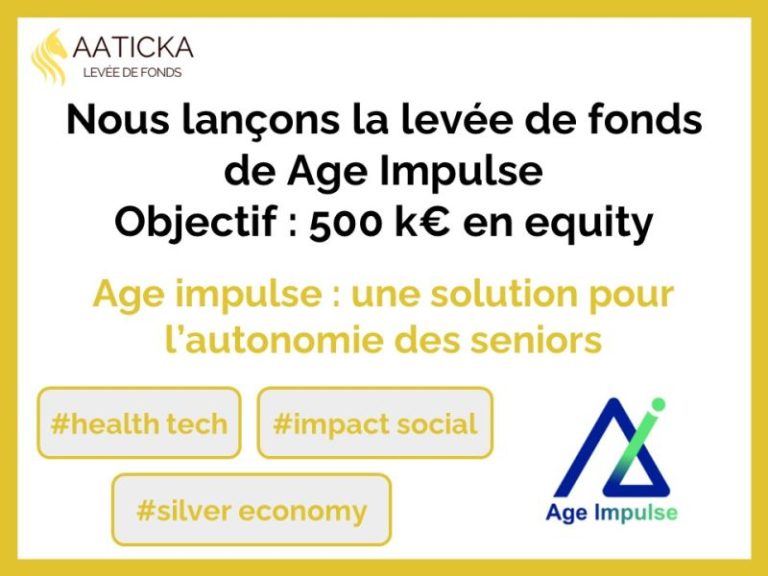 💰Age Impulse s’engage dans sa première #Levée de fonds - Age Impulse